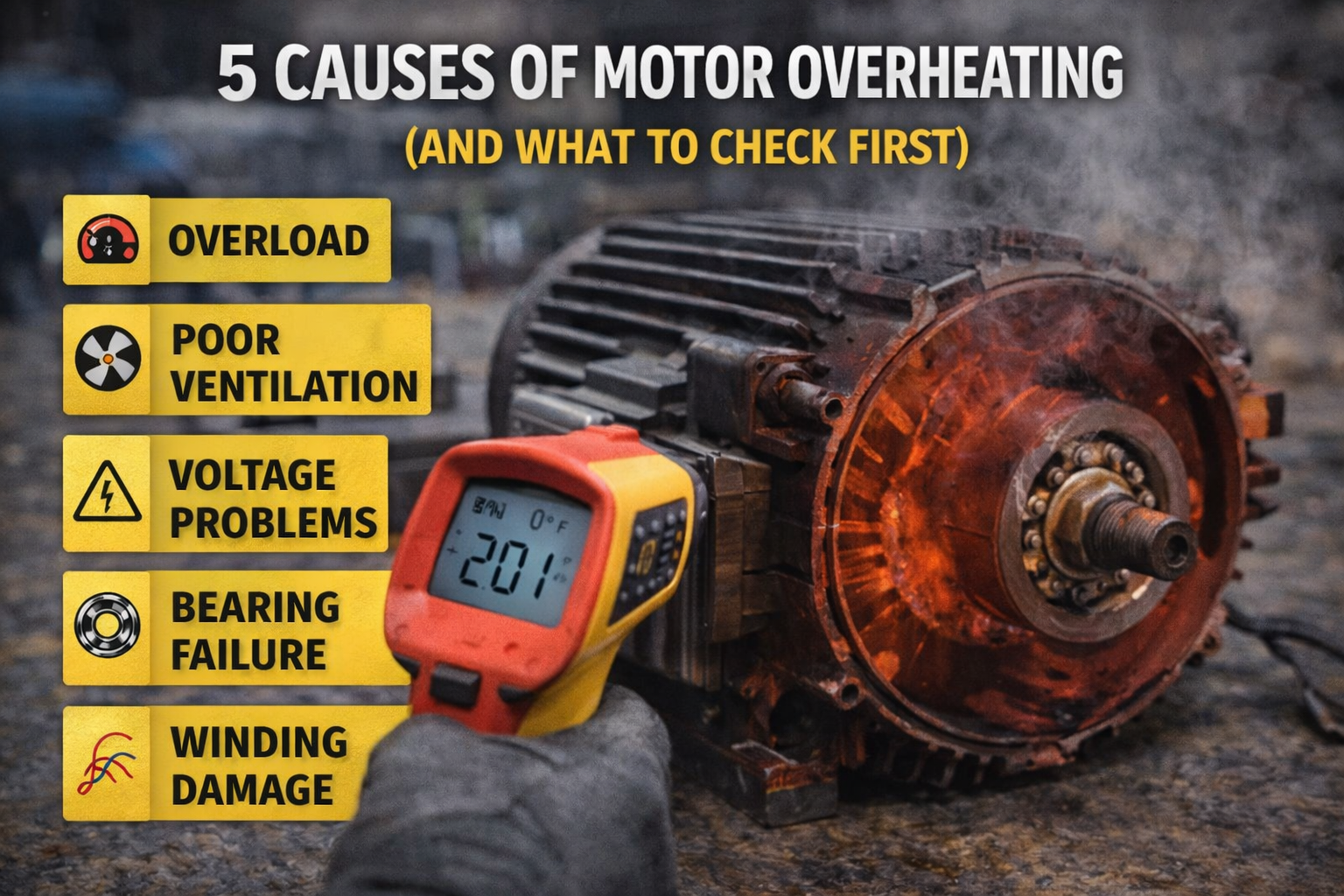 5 Causes of Motor Overheating (And What to Check First) – CEM ...