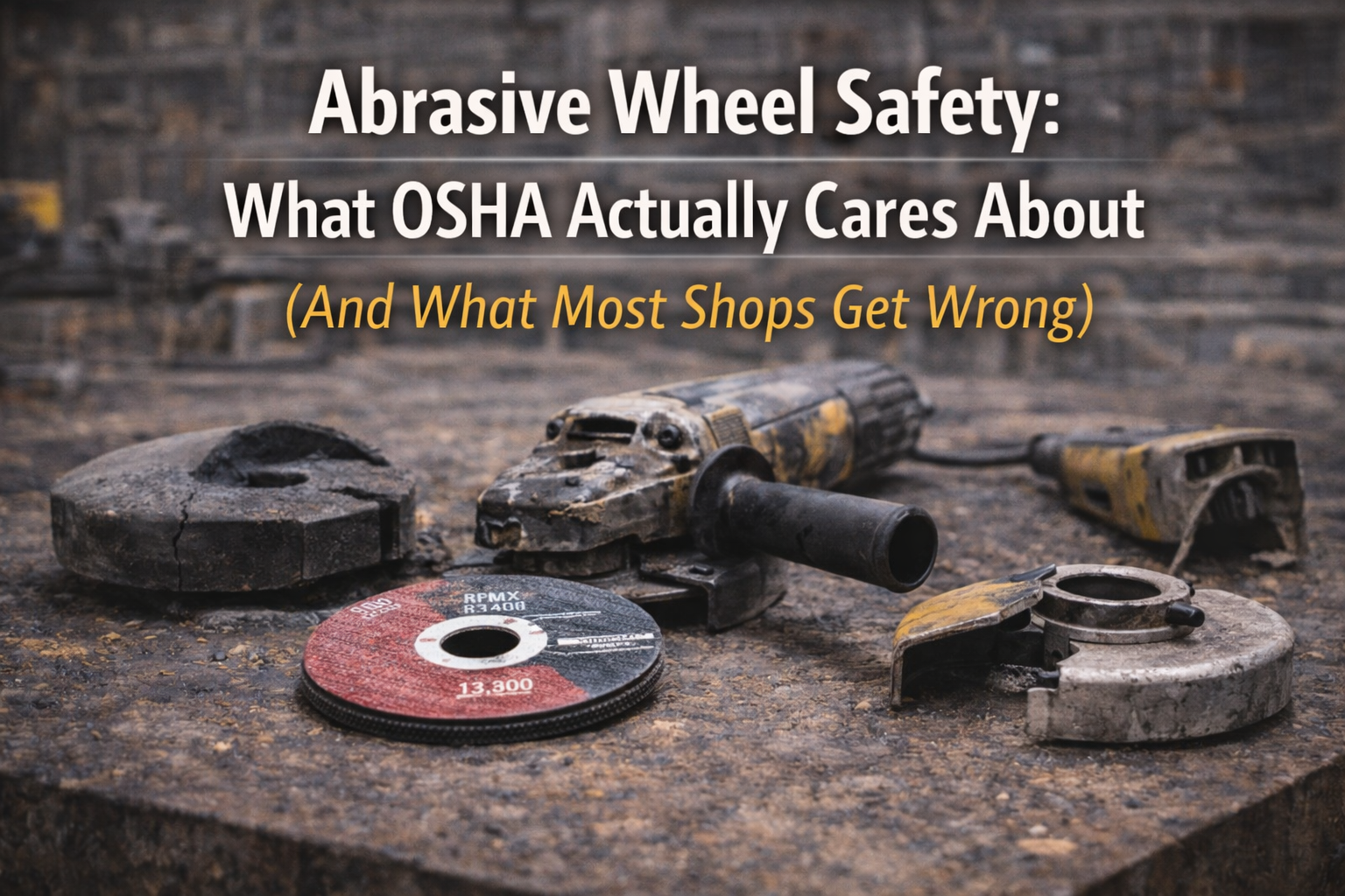 Abrasive Wheel Safety: What OSHA Actually Cares About (And What Most ...