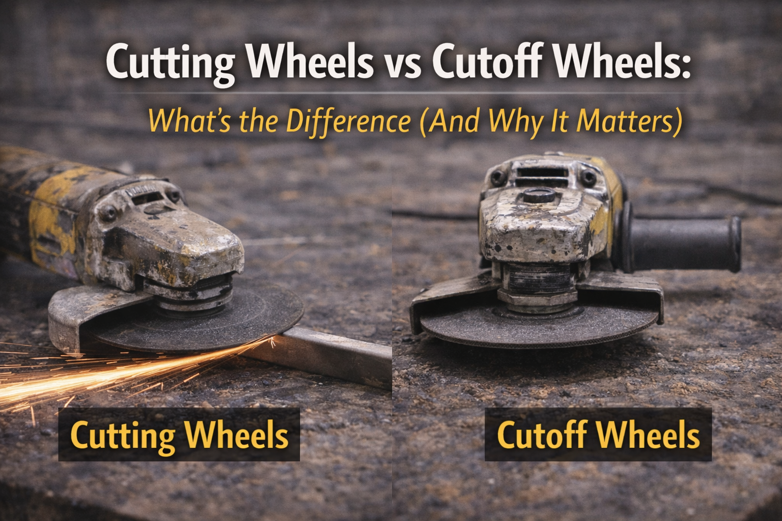 Cutting Wheels vs Cutoff Wheels: What’s the Difference (And Why It ...