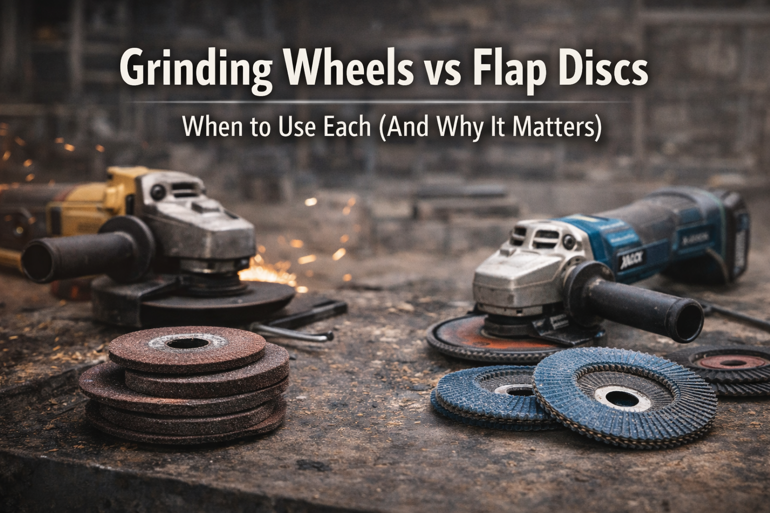 Grinding Wheels vs Flap Discs: When to Use Each (And Why It Matters ...