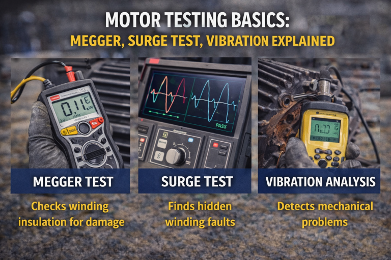 Motor Testing Basics: Megger, surge test, vibration (explained simply ...
