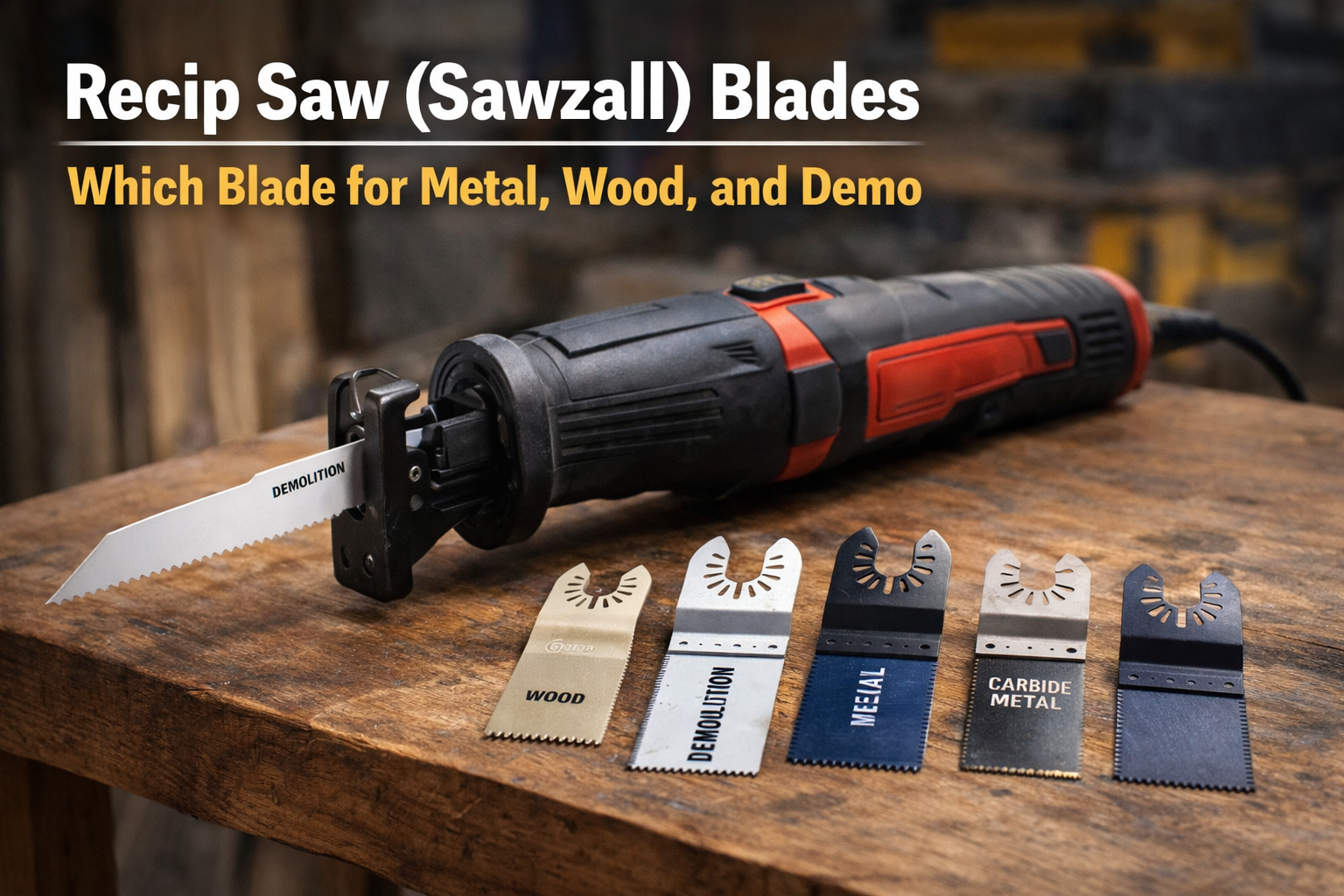 Recip Saw (Sawzall) Blades: Which Blade for Metal, Wood, and Demo – CEM ...