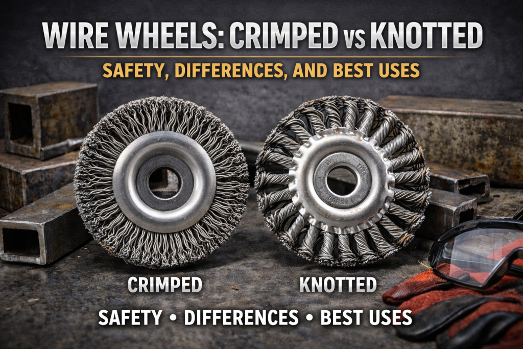 Wire Wheels: Crimped vs Knotted — Safety, Differences, and Best Uses ...